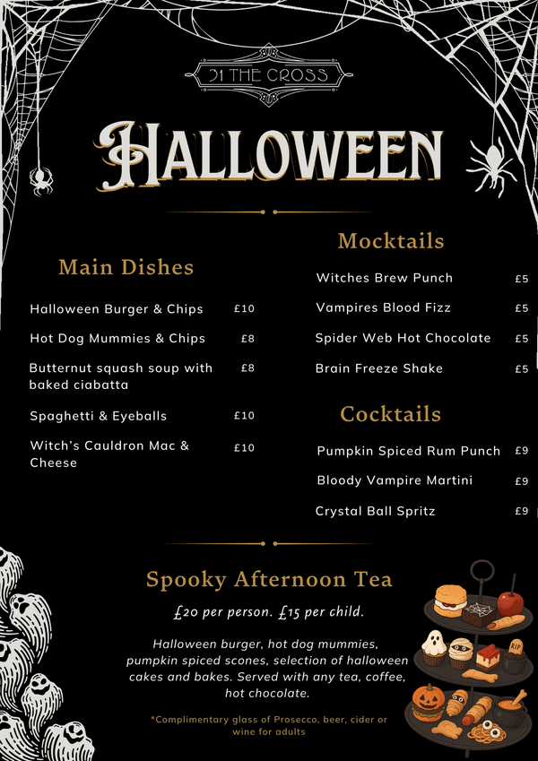Halloween Menu – 31 The Cross